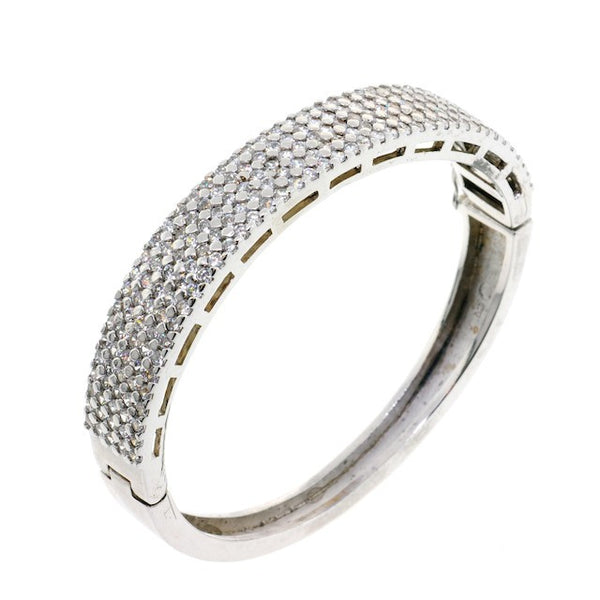 Chandi Diamond CZ Crystal Bangle Bracelet by Bobby Schandra